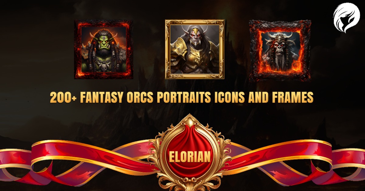 RPG Fantasy Portraits - Orcs- Elorian World | 2D Icons | Unity Asset Store