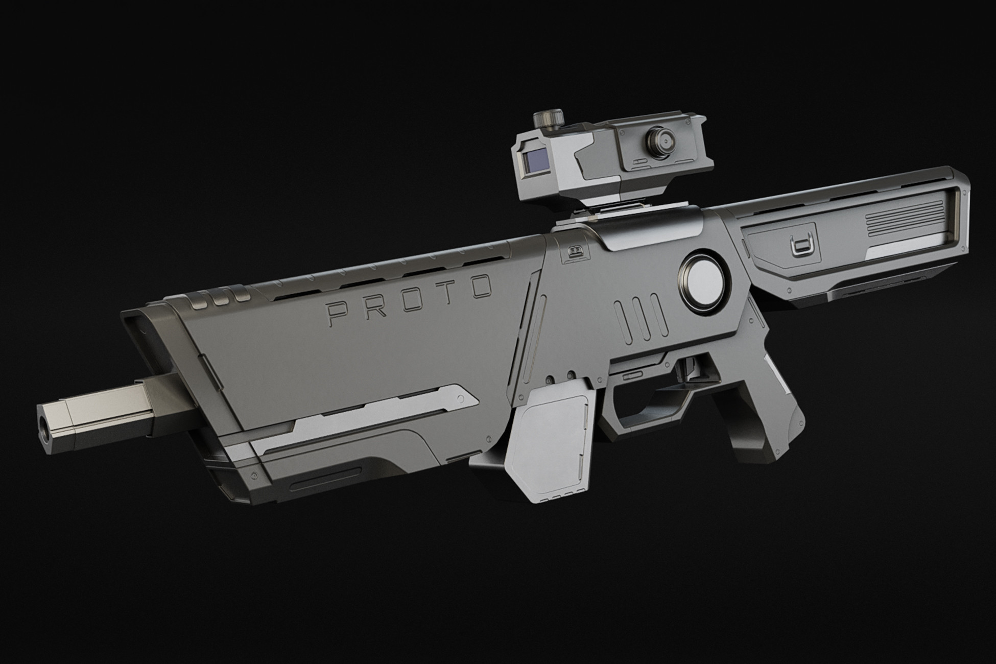 Proto Rifle Sci Fi Game Ready | 3D Guns | Unity Asset Store