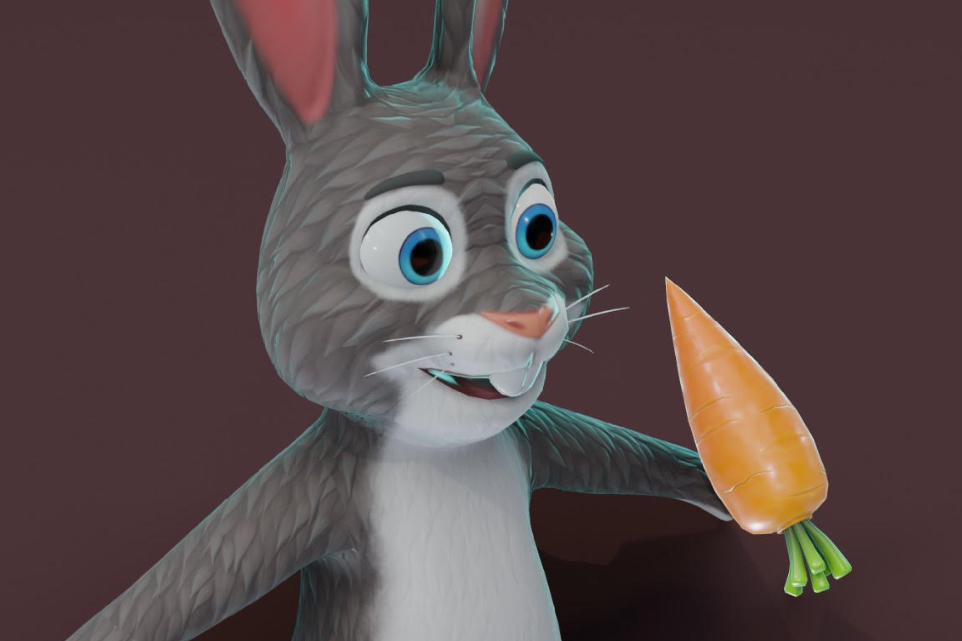 Cartoon Rabbit Rigged 3D Model | Characters | Unity Asset Store