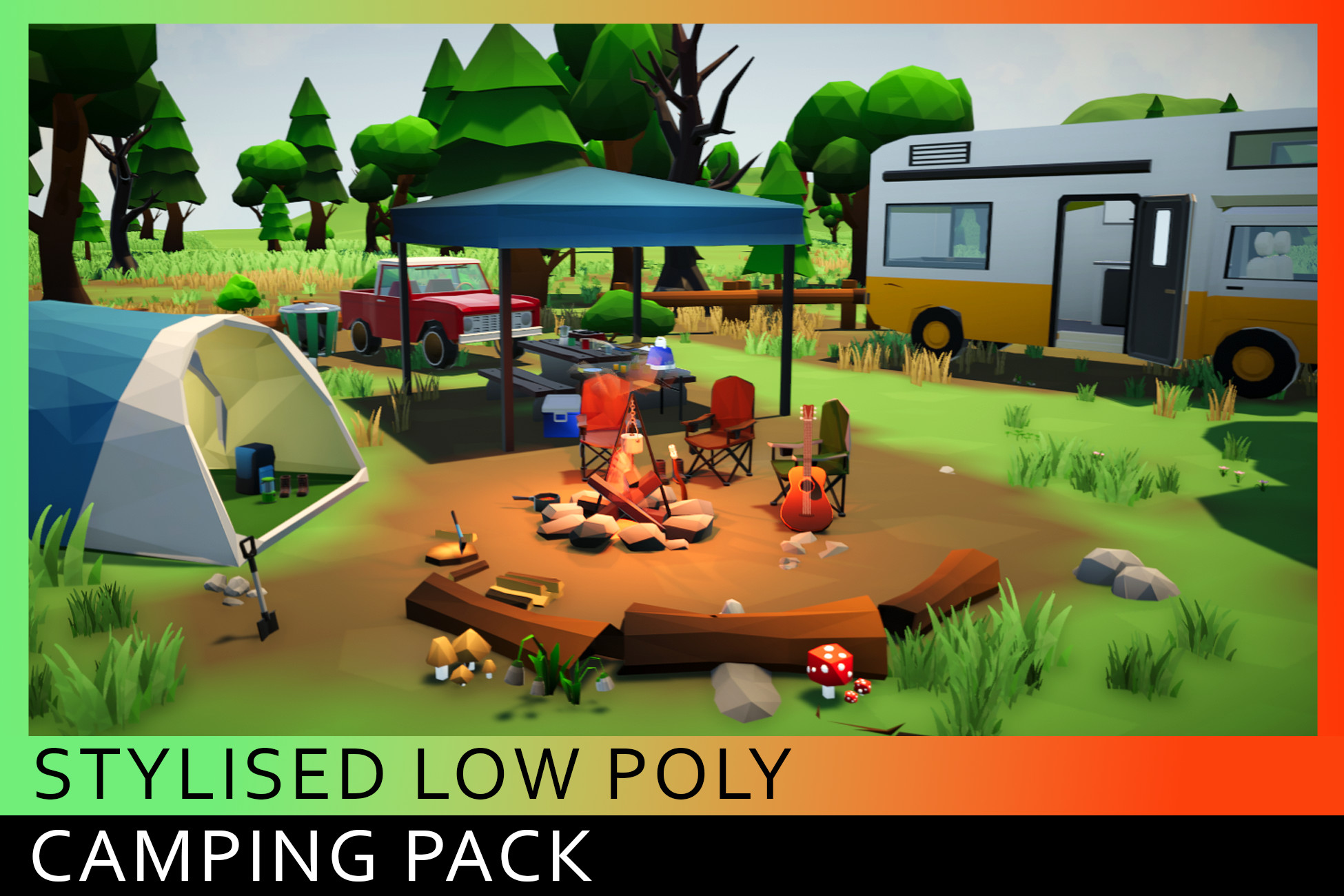 Stylised Camping Pack | 3D Environments | Unity Asset Store