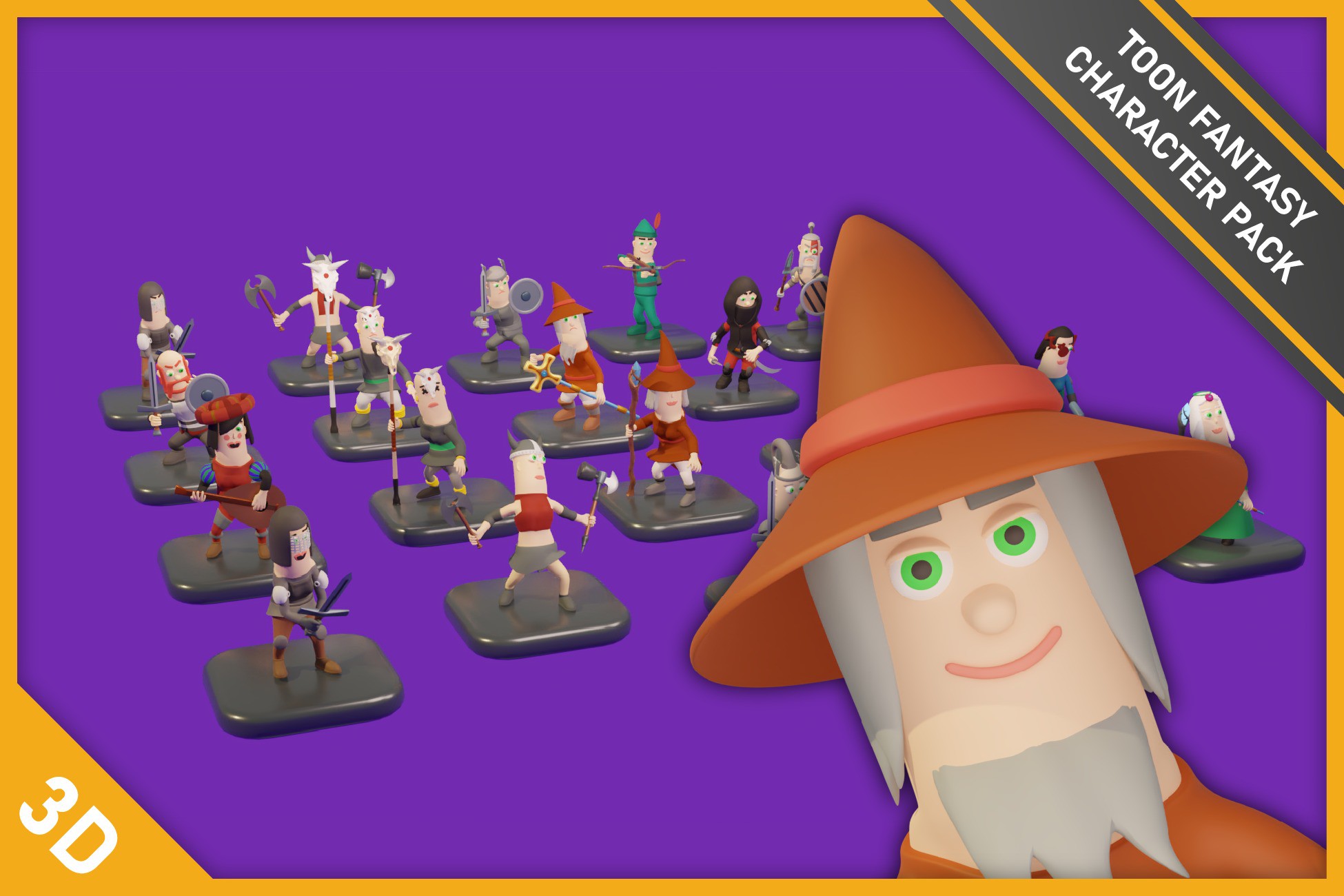 Toon Fantasy Character Pack | Characters | Unity Asset Store