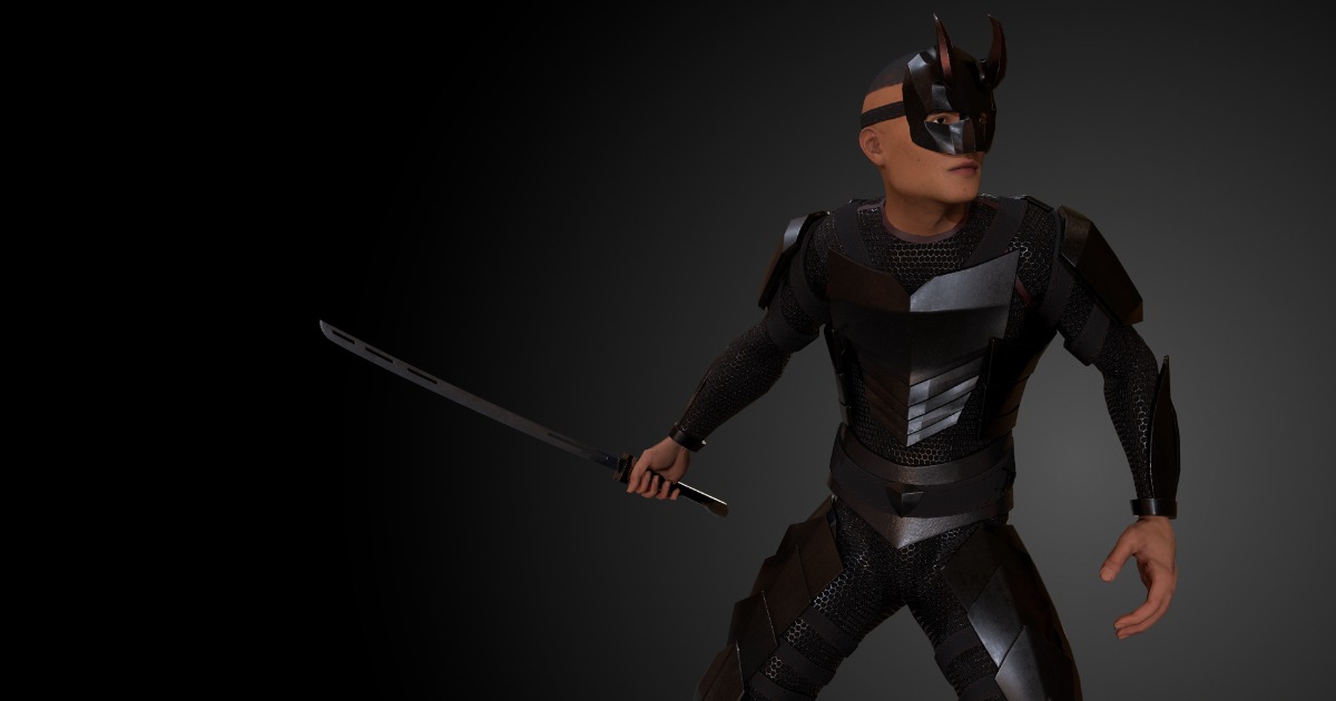 Black Warrior | 3D Humanoids | Unity Asset Store