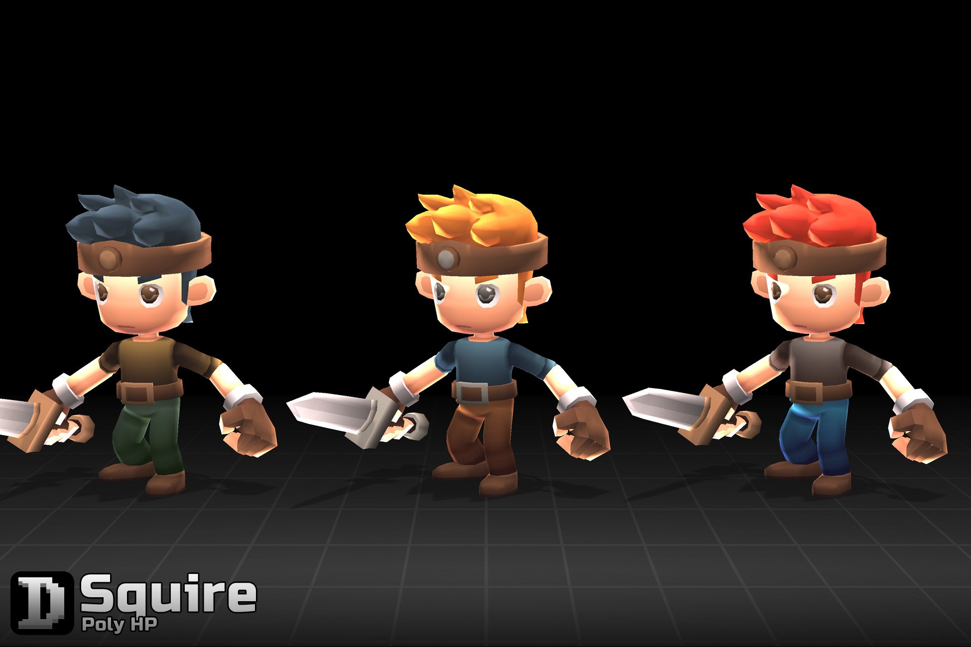 Poly HP - Squire | 角色 | Unity Asset Store