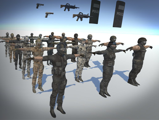 Swat Team | 3D 人形角色 | Unity Asset Store