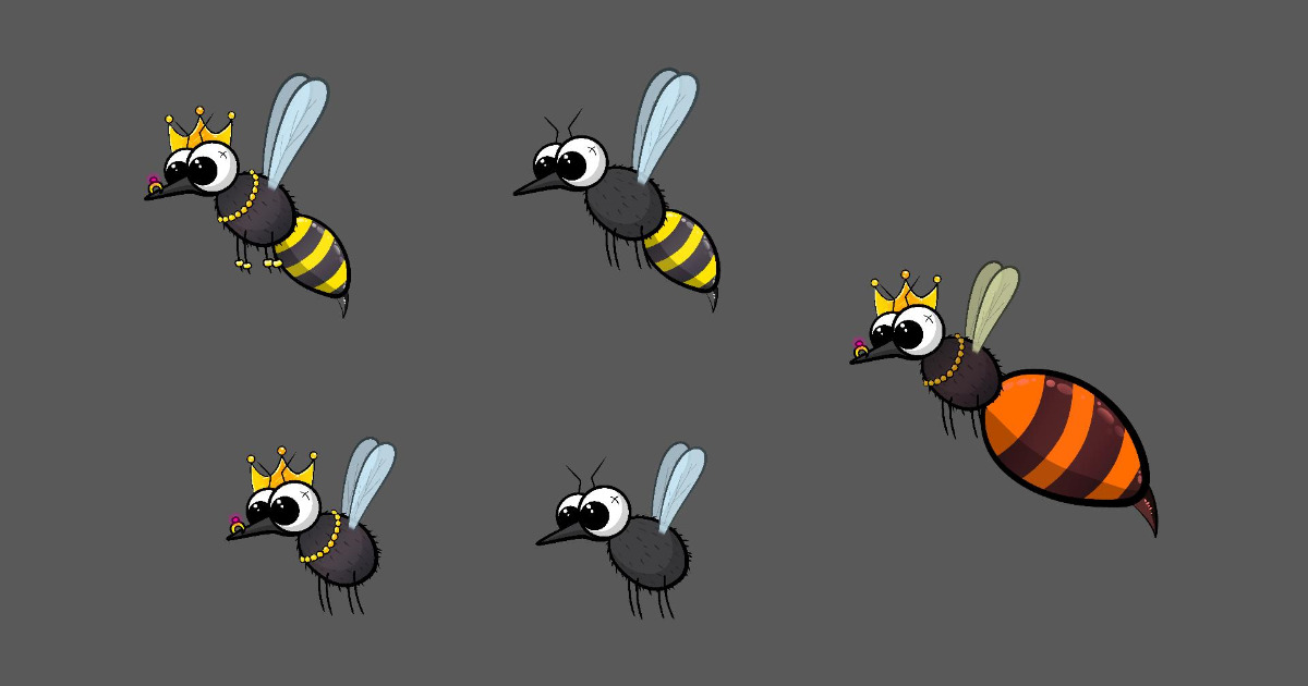 Flying Bee's 2D | 2D Characters | Unity Asset Store
