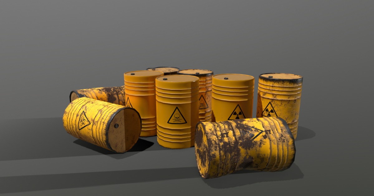 Toxic Waste Barrel | 3D Props | Unity Asset Store
