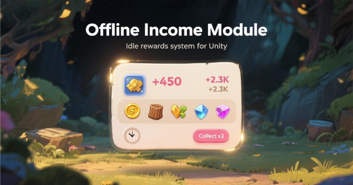 Offline Income Module | Utilities Tools | Unity Asset Store