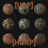 [URP][HDRP] Pack Mining Cave Textures