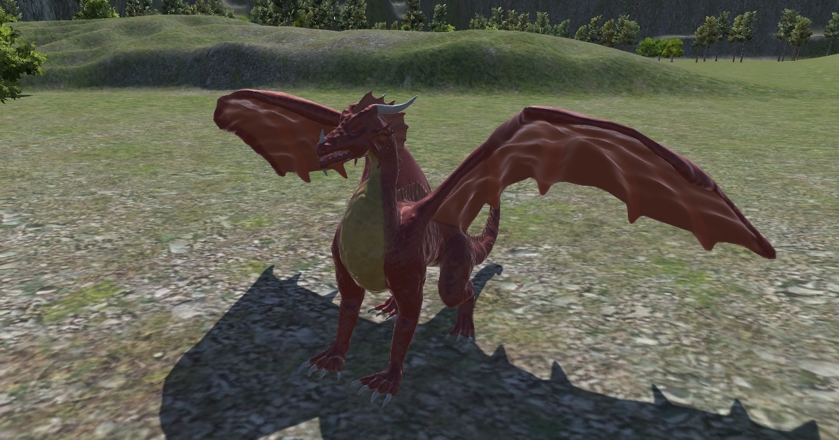 Cartoon red dragon | 3D Creatures | Unity Asset Store