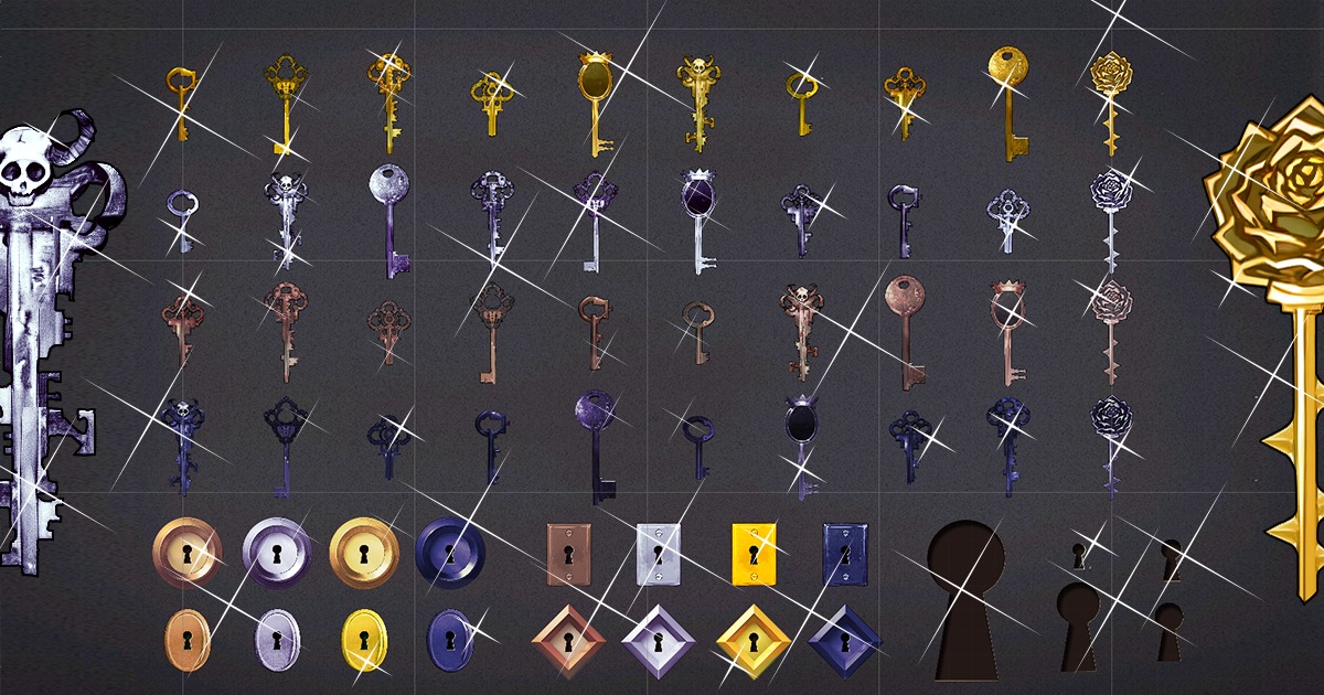 Key_AntiqueType_ArtSet | 2D Icons | Unity Asset Store