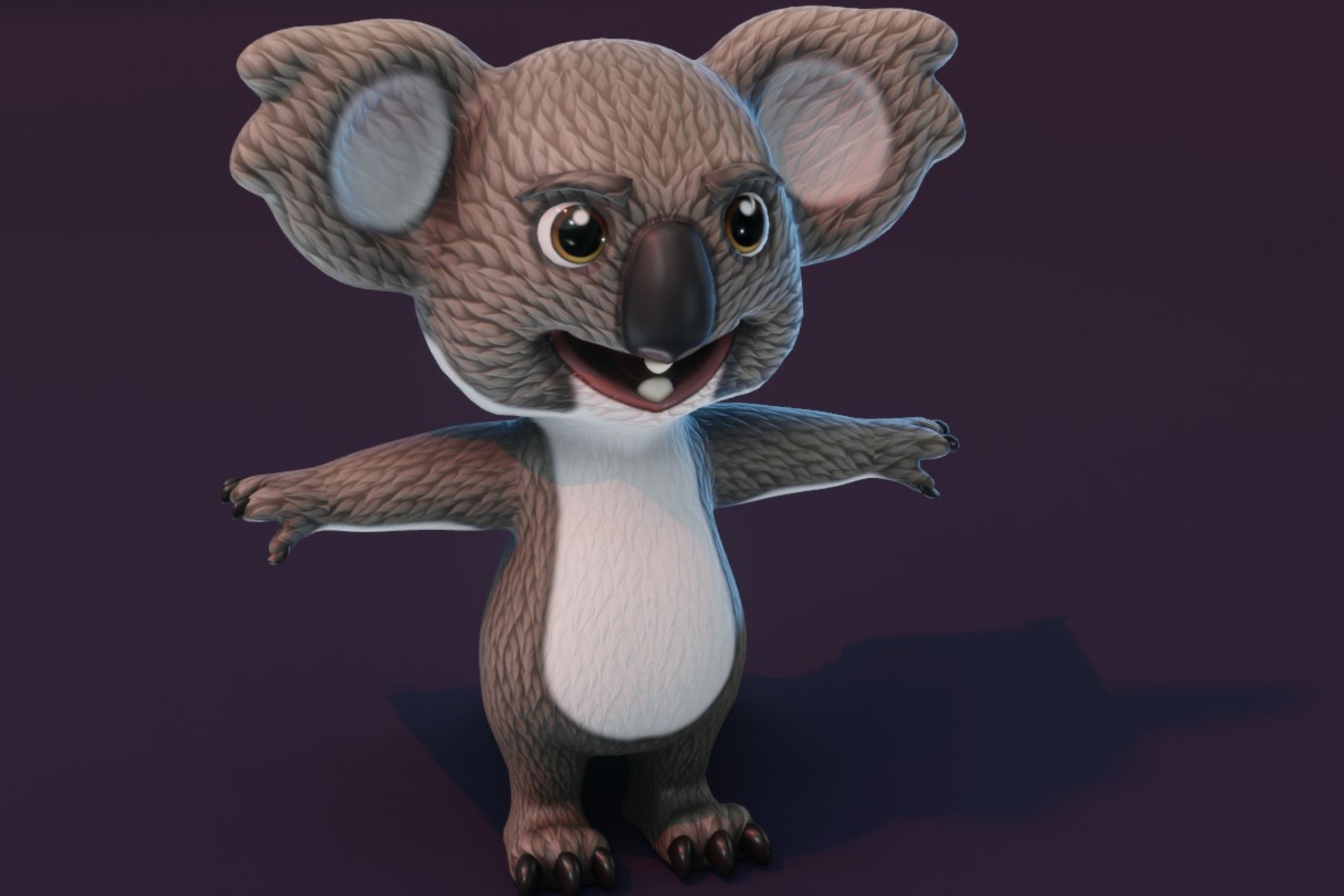 Cartoon Koala Animated 3D Model | Characters | Unity Asset Store