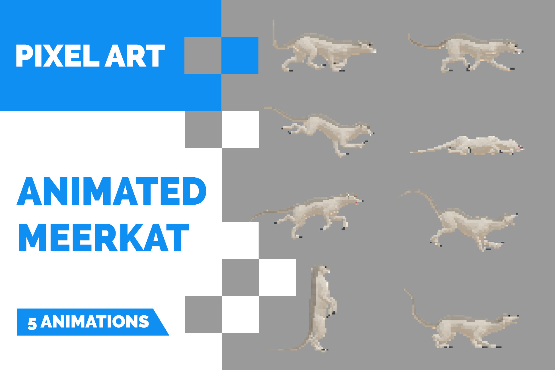 Pixel Art: Animated Meerkat | 2D 角色 | Unity Asset Store