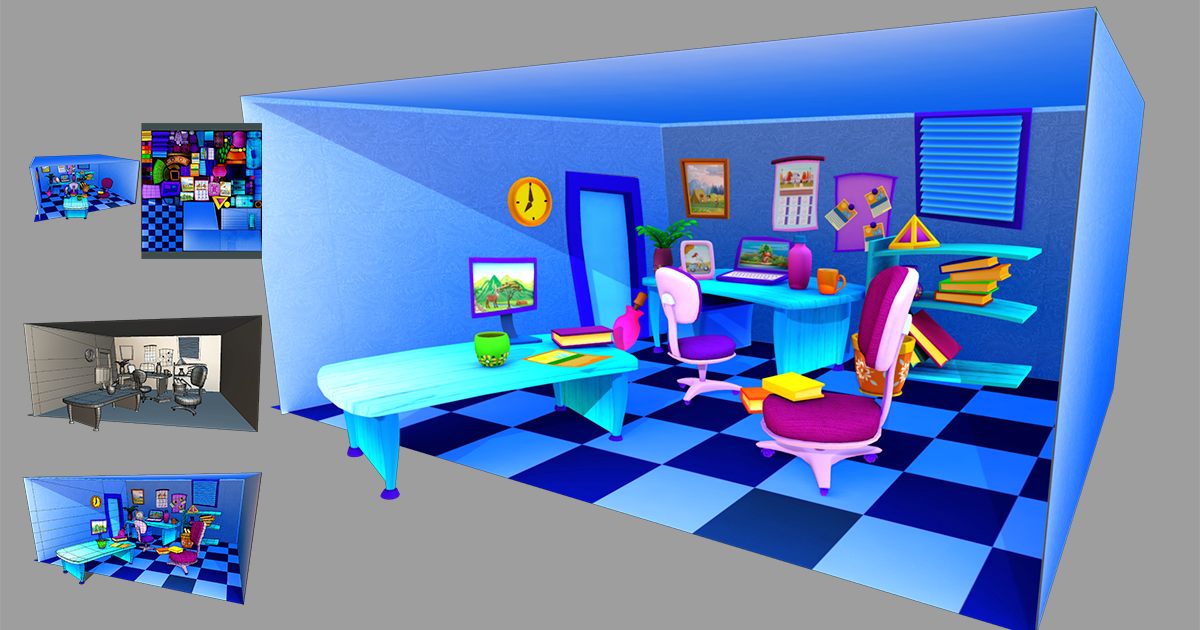 Cartoon Office Pack | 3D Furniture | Unity Asset Store