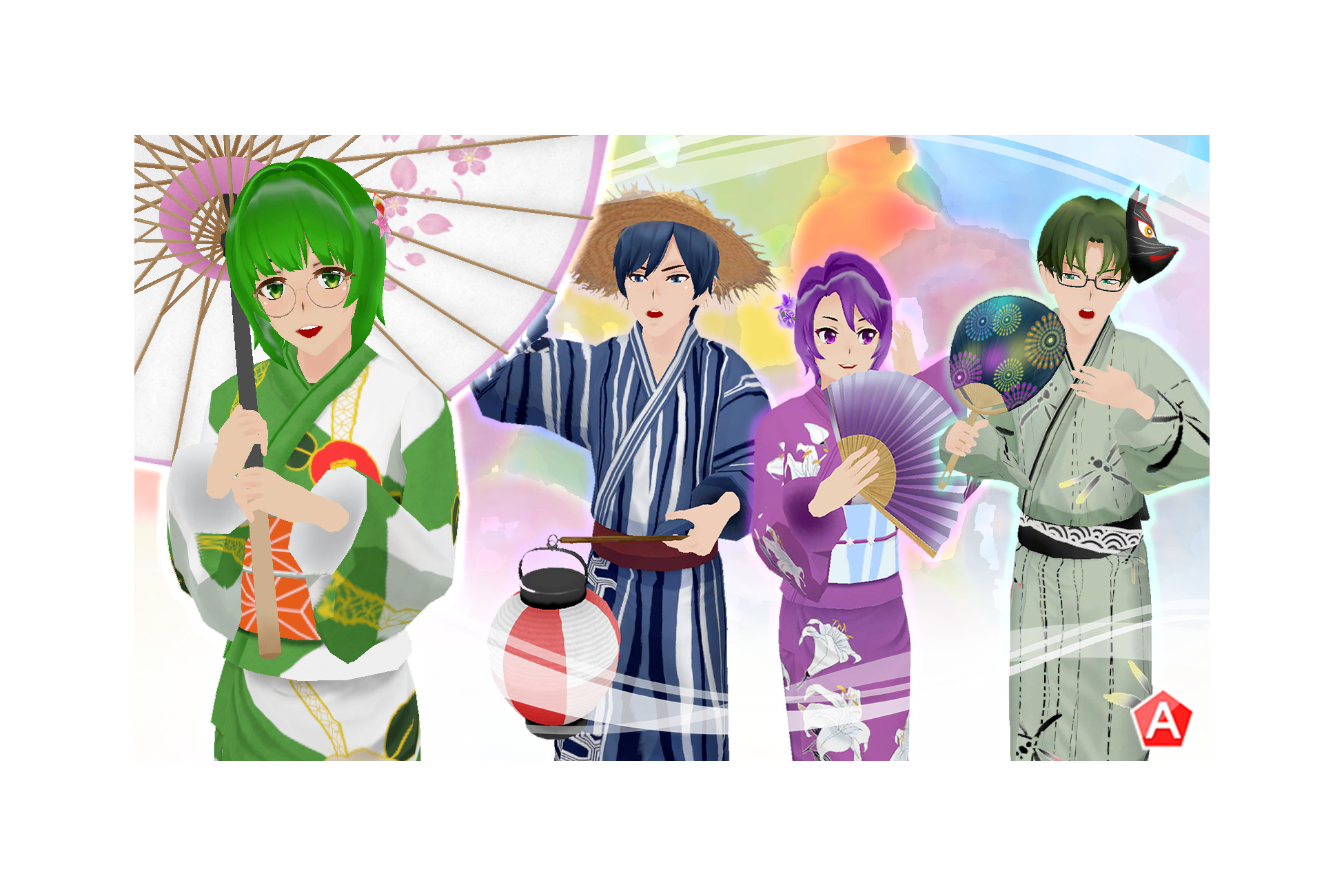 Yukata Character Pack Vol.2 | 3D Humanoids | Unity Asset Store