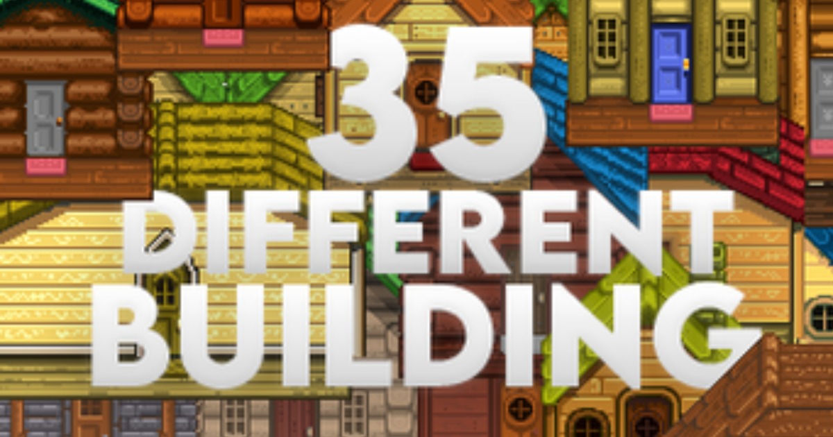 35 Building Pixel Art | 2D Building | Unity Asset Store