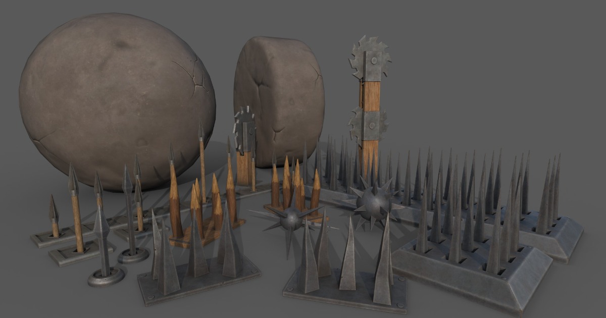 Piercing-Cutting Traps | 3D Props | Unity Asset Store