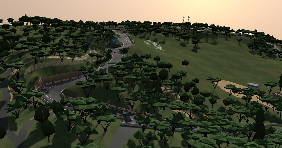 Cartoon Race Track Bathurst | 3D Roadways | Unity Asset Store