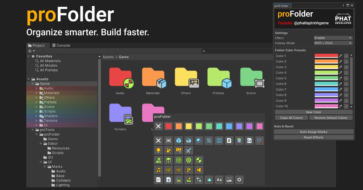 proTools - Colorful Folder | Utilities Tools | Unity Asset Store