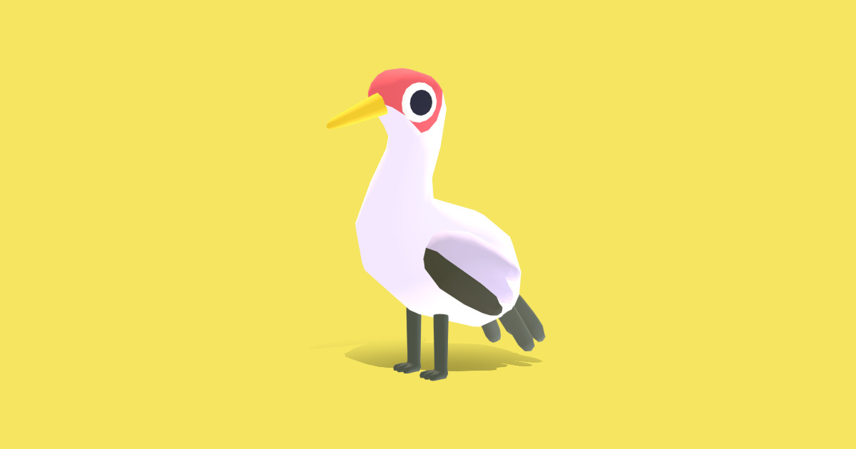 Yellow Billed Stork - Quirky Series | Characters | Unity Asset Store
