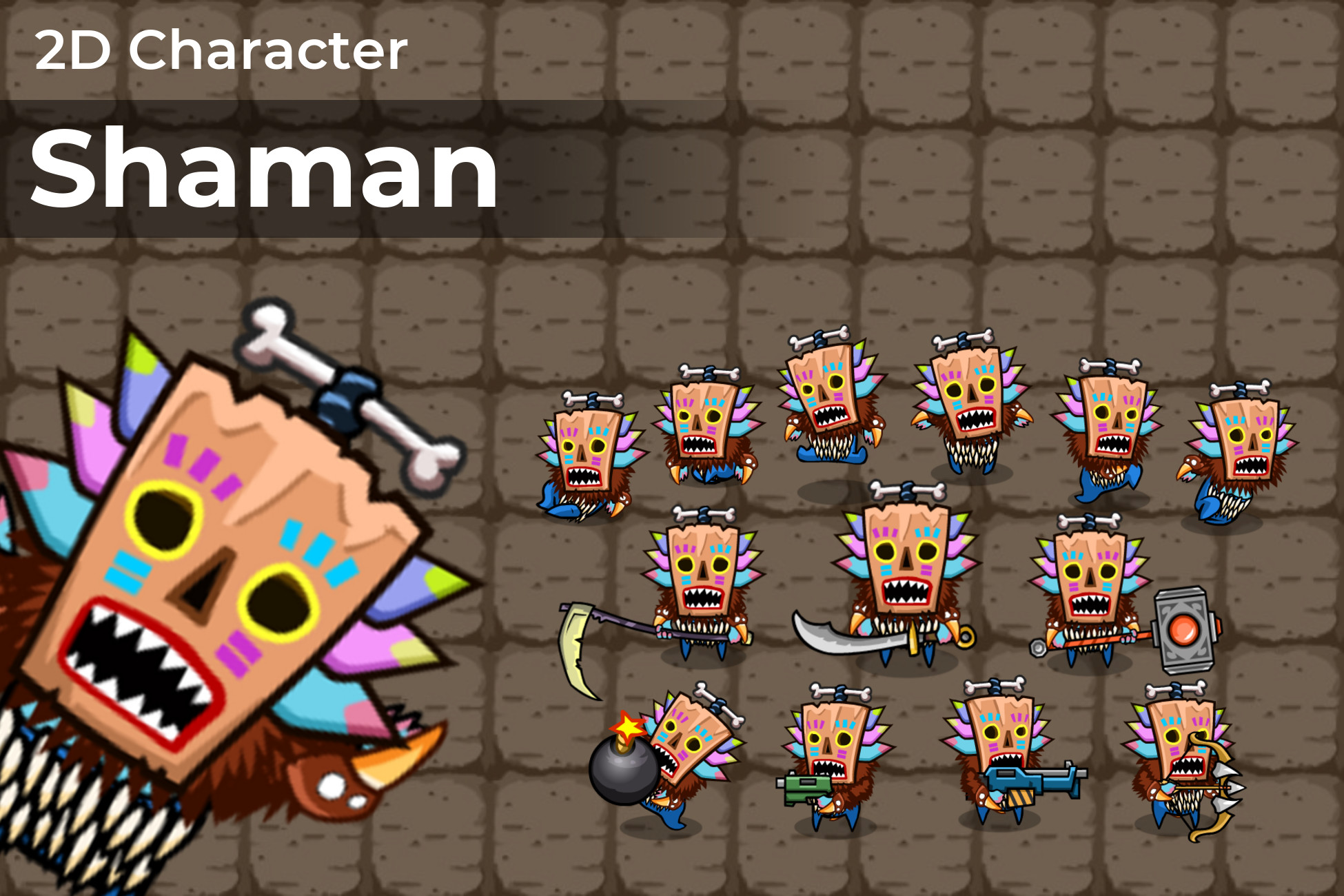2D Character - Shaman | 2D Characters | Unity Asset Store