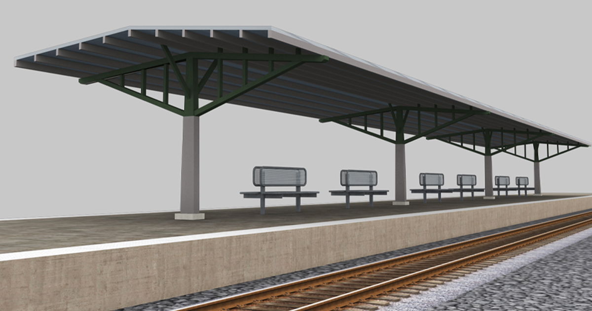 Railway Station Sunshade | 3D Landscapes | Unity Asset Store