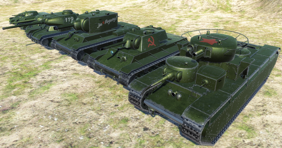 Soviet Tanks WW2 (Vol.1) | 3D Land | Unity Asset Store