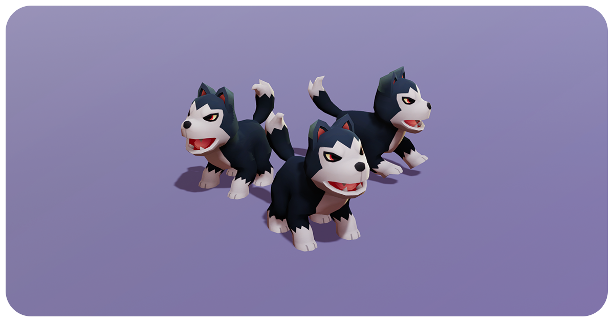 Wolf Pup Cute Series | 3D Creatures | Unity Asset Store