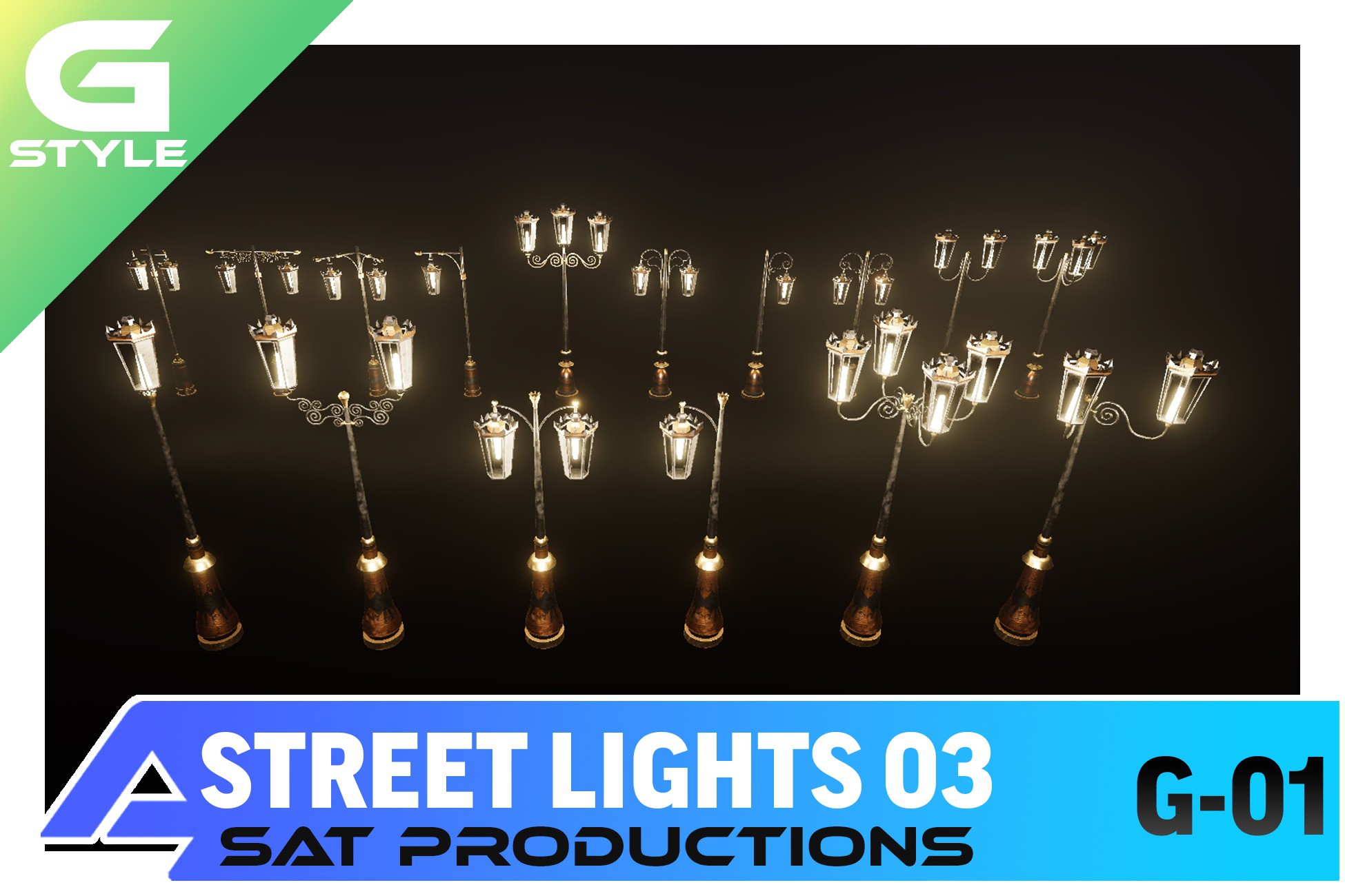 Street Lights Pack 03 | 3D Exterior | Unity Asset Store