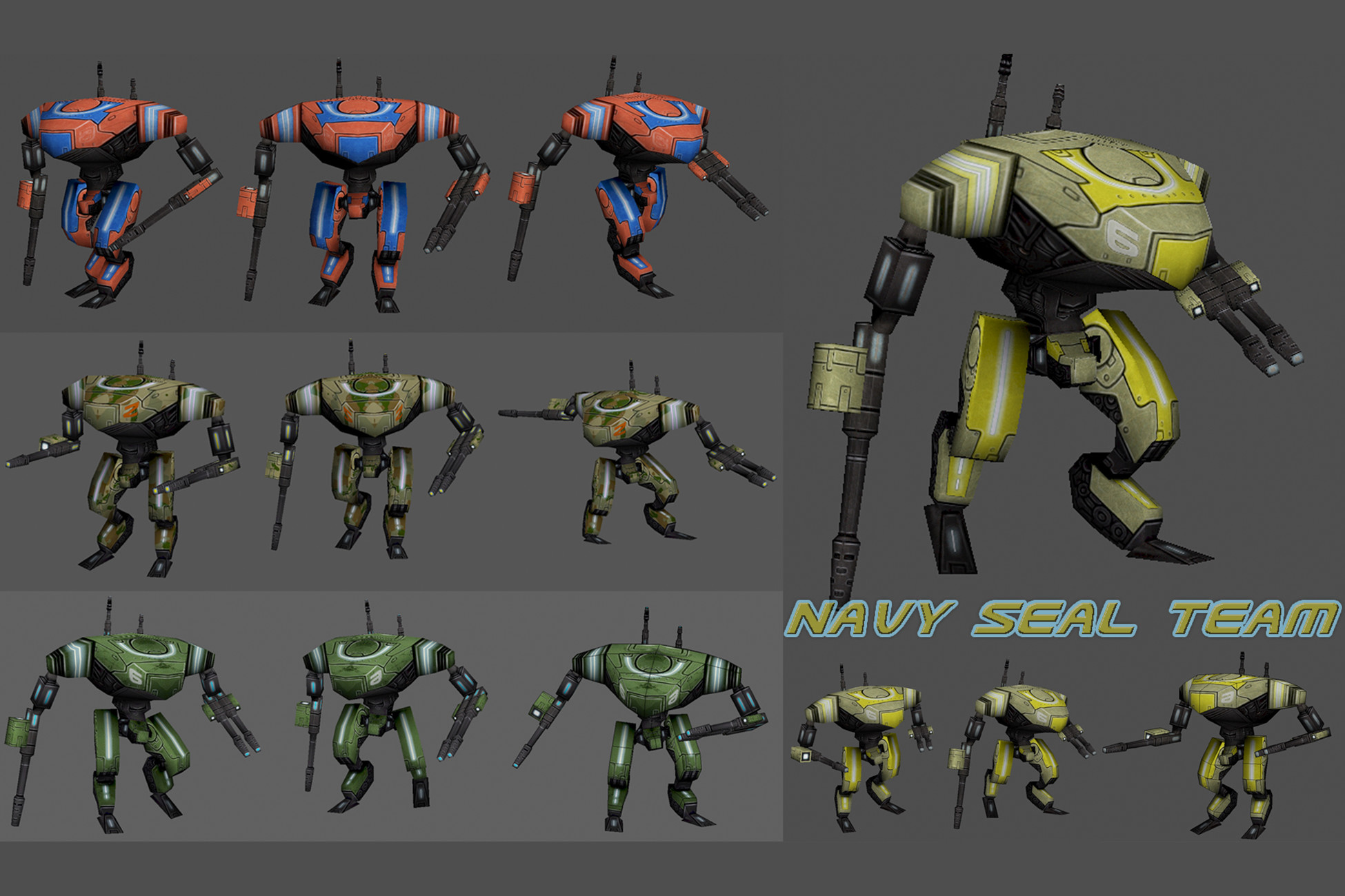 Navy Seal Team | 3D Robots | Unity Asset Store
