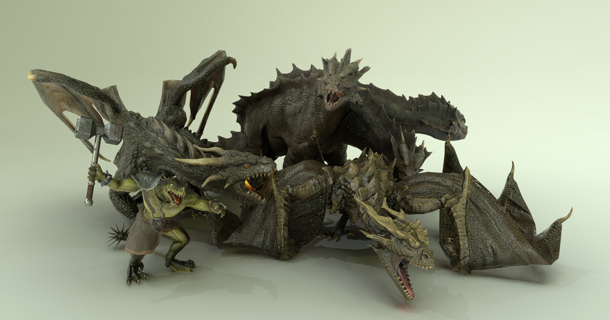 FANTASY LIZARDS PACK | 3D Creatures | Unity Asset Store