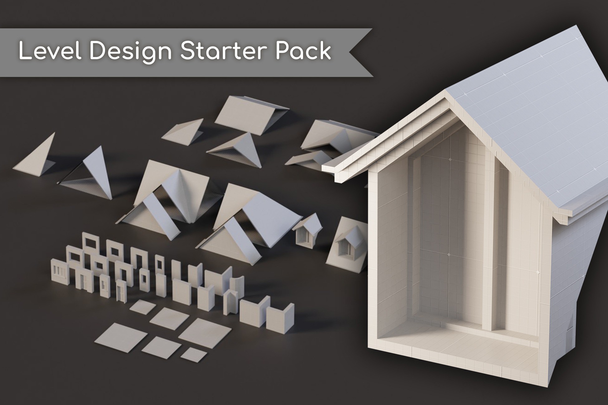 Level Design Modular Starter Pack | 3D Props | Unity Asset Store
