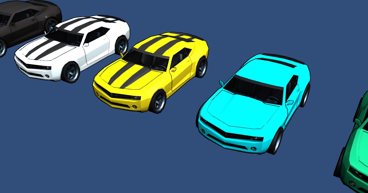 Lowpoly Cell-Shading Car | 3D Vehicles | Unity Asset Store