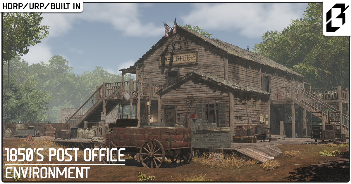 1850s Post Office Environment (Medieval,Abandoned,Village) | 3D Fantasy ...