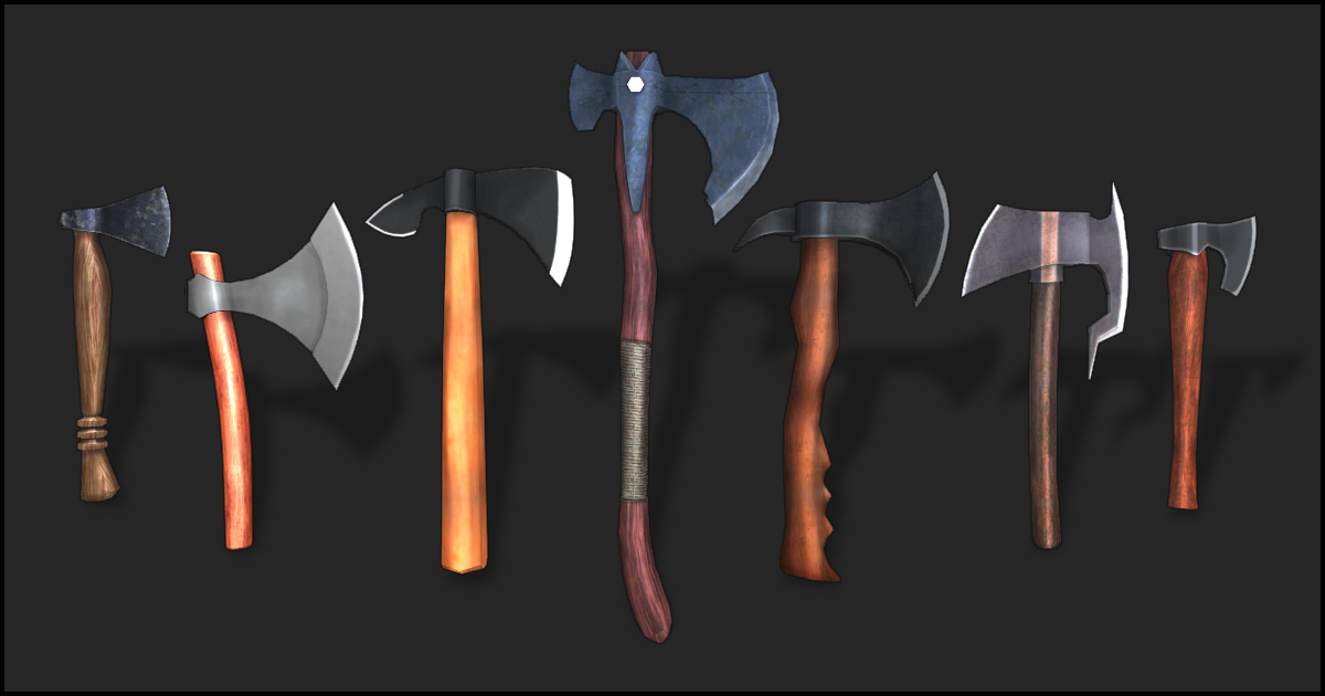 Axe Bundle 30 | 3D Weapons | Unity Asset Store