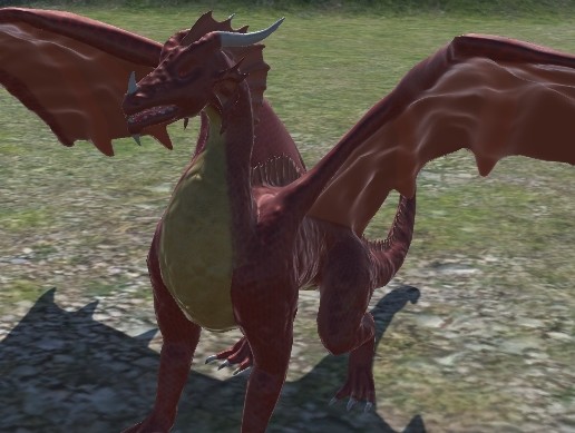 Cartoon red dragon | 3D Creatures | Unity Asset Store