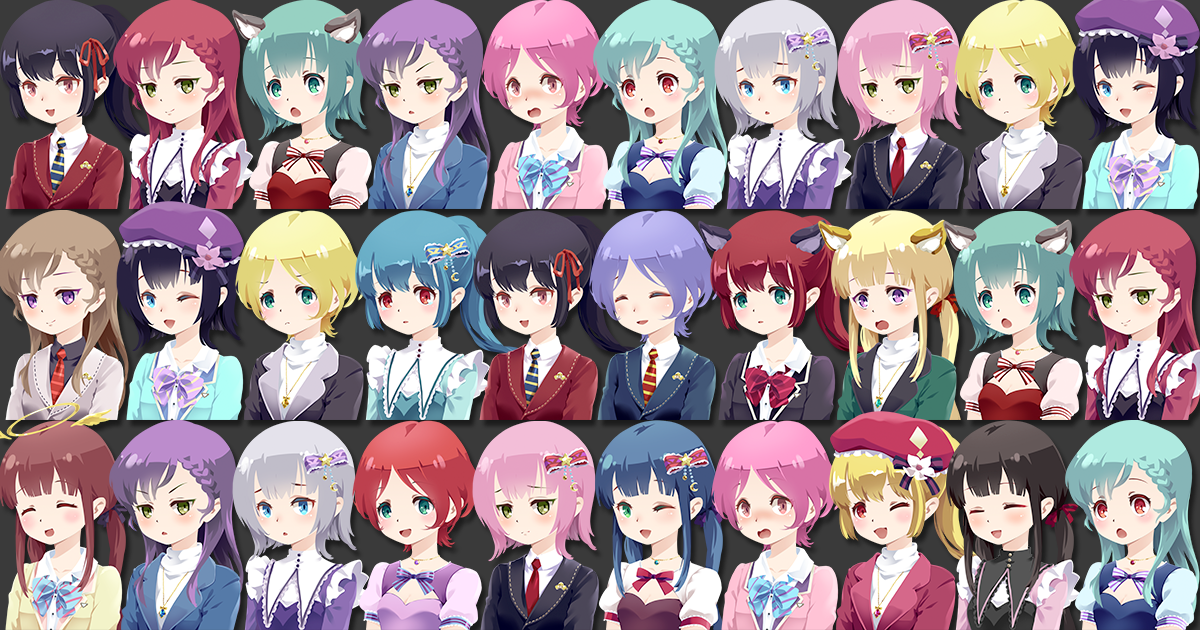 Customize Girl_ Type 3_N2 | 2D Characters | Unity Asset Store