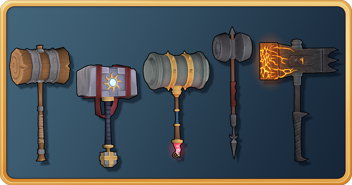 5 RPG Weapons: Hammers | 3D Weapons | Unity Asset Store