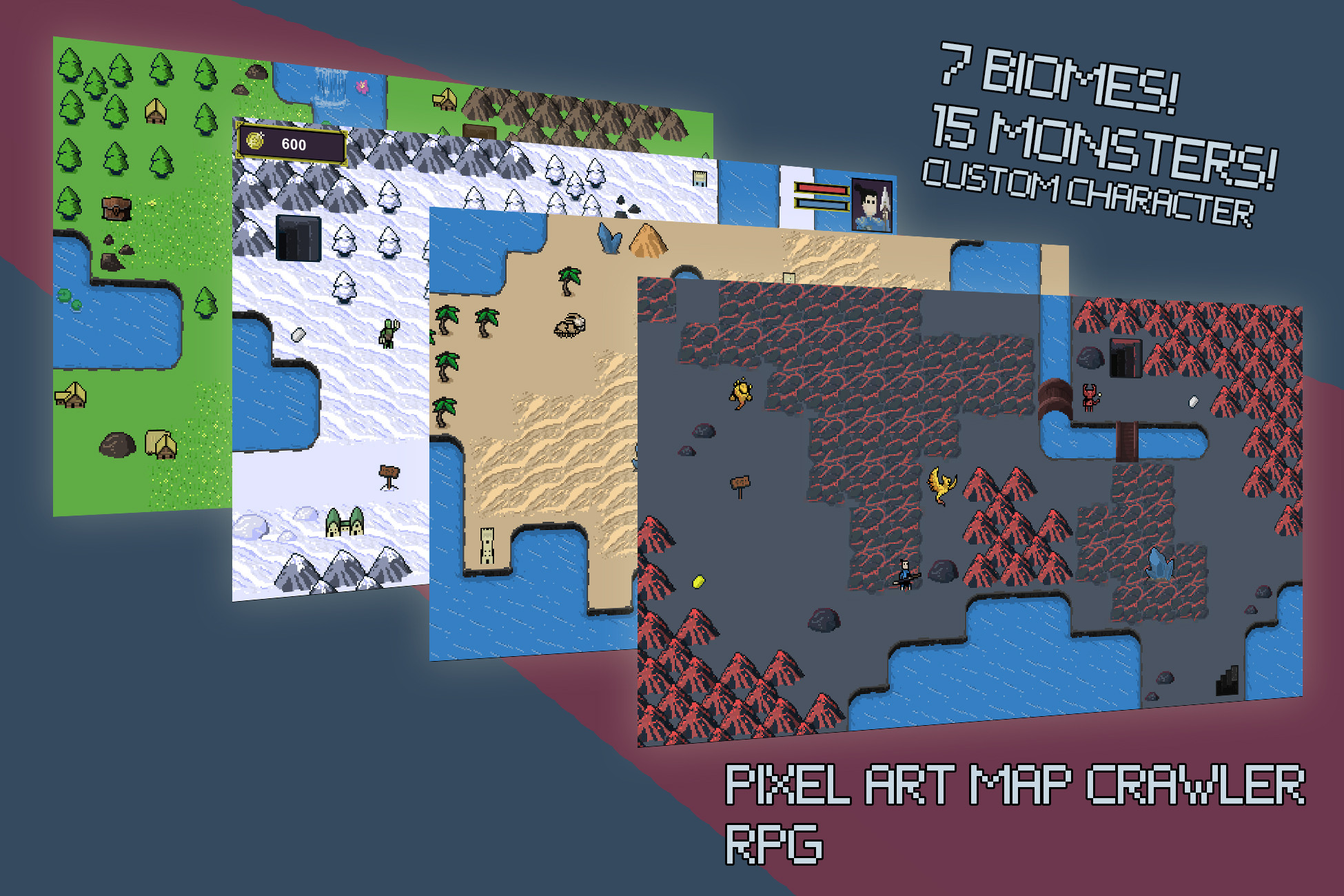 2D Pixel Art RPG Rogue Like Crawler | 2D Environments | Unity Asset Store