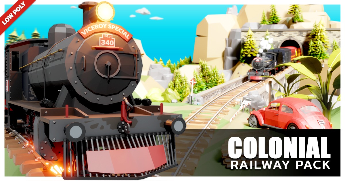 Colonial Railway Pack | 3D Environments | Unity Asset Store