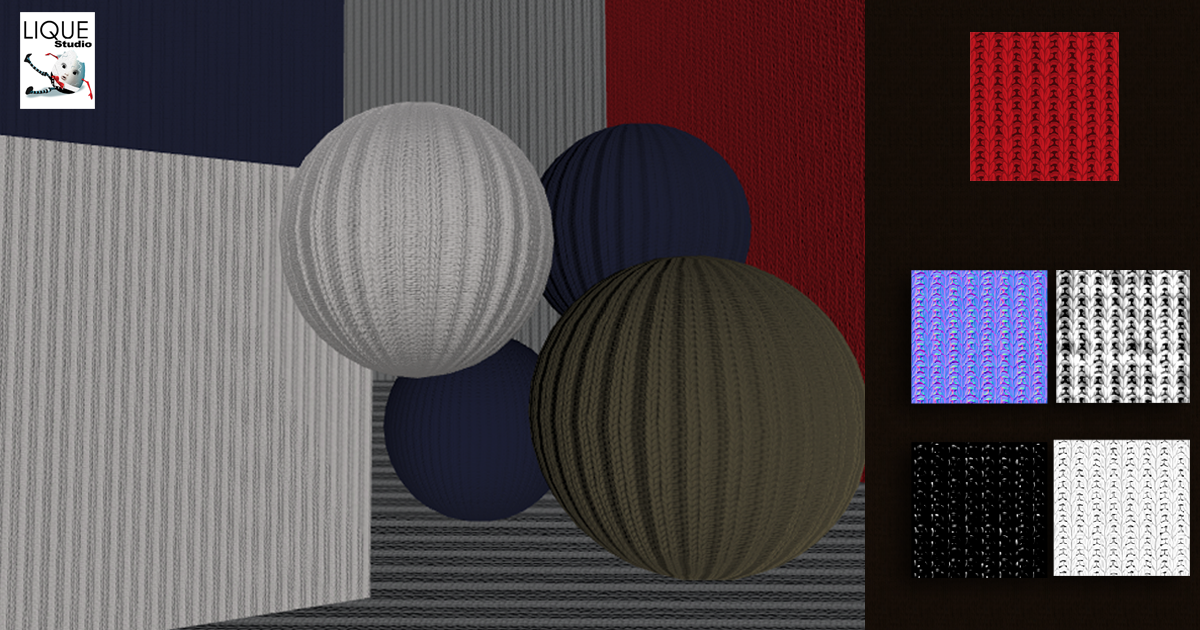 Rib Knit Textures - pack 1 | 2D Fabric | Unity Asset Store