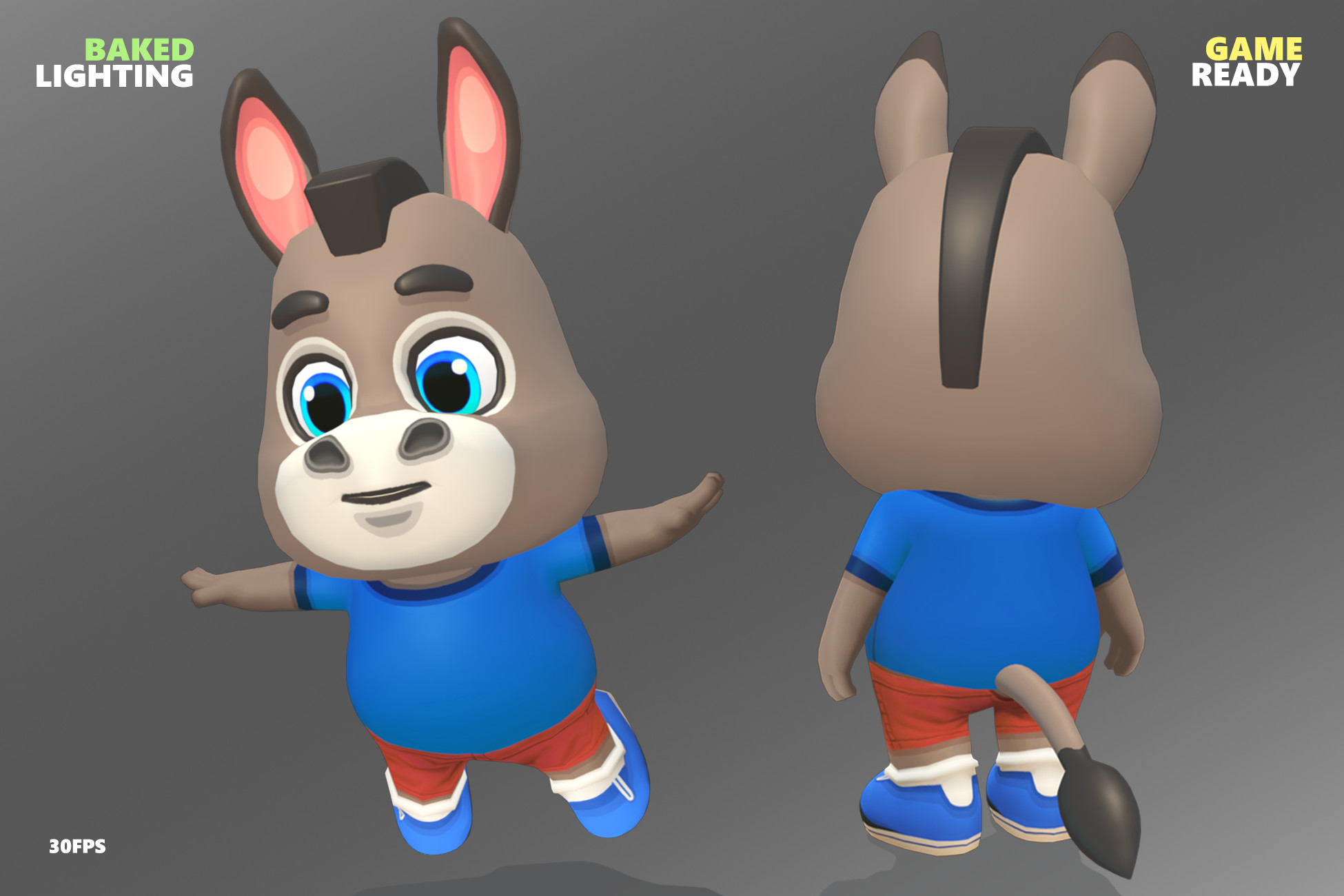 Donkey Mule Animated | Characters | Unity Asset Store