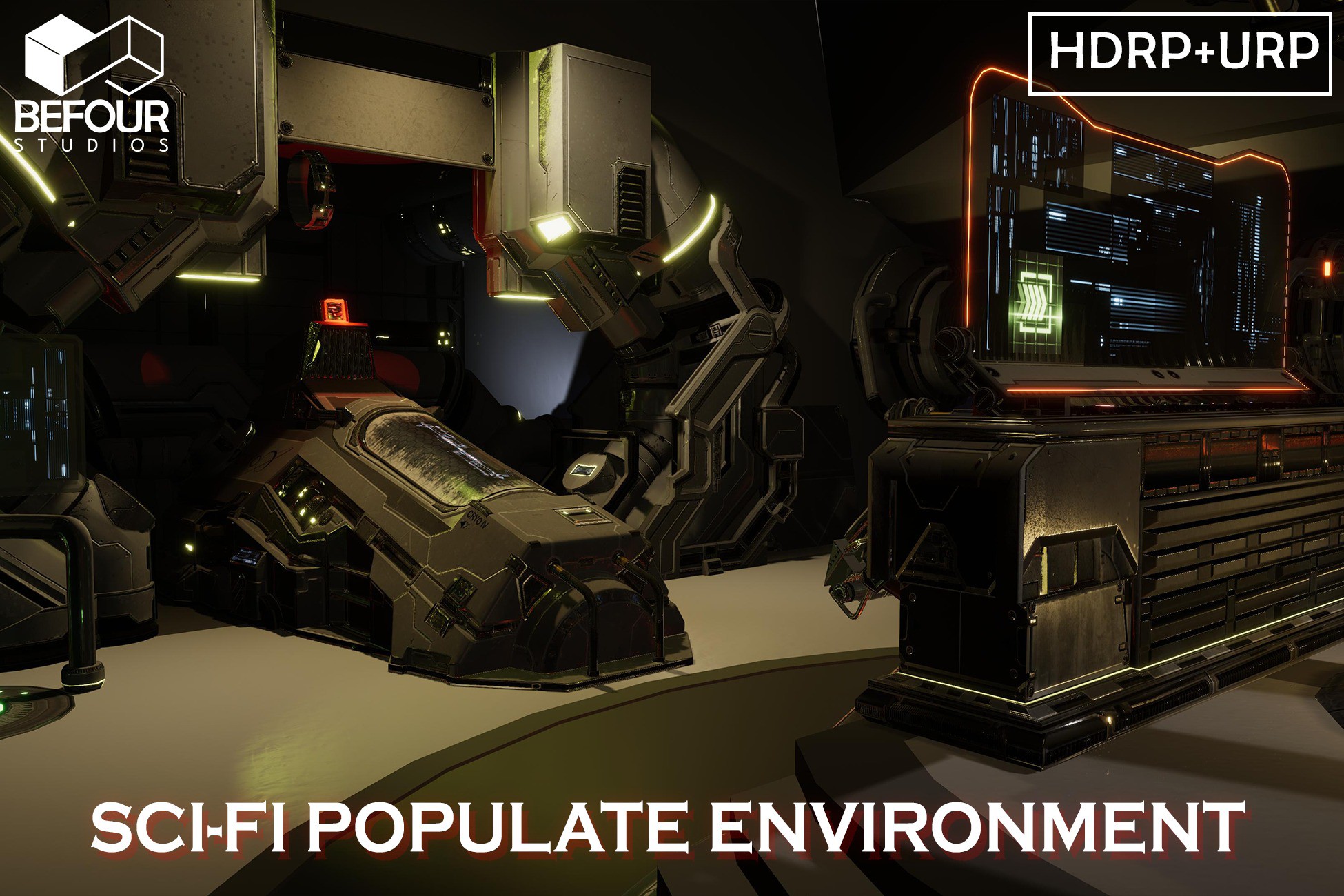 Sci-Fi Populate Environment | 3D Sci-Fi | Unity Asset Store