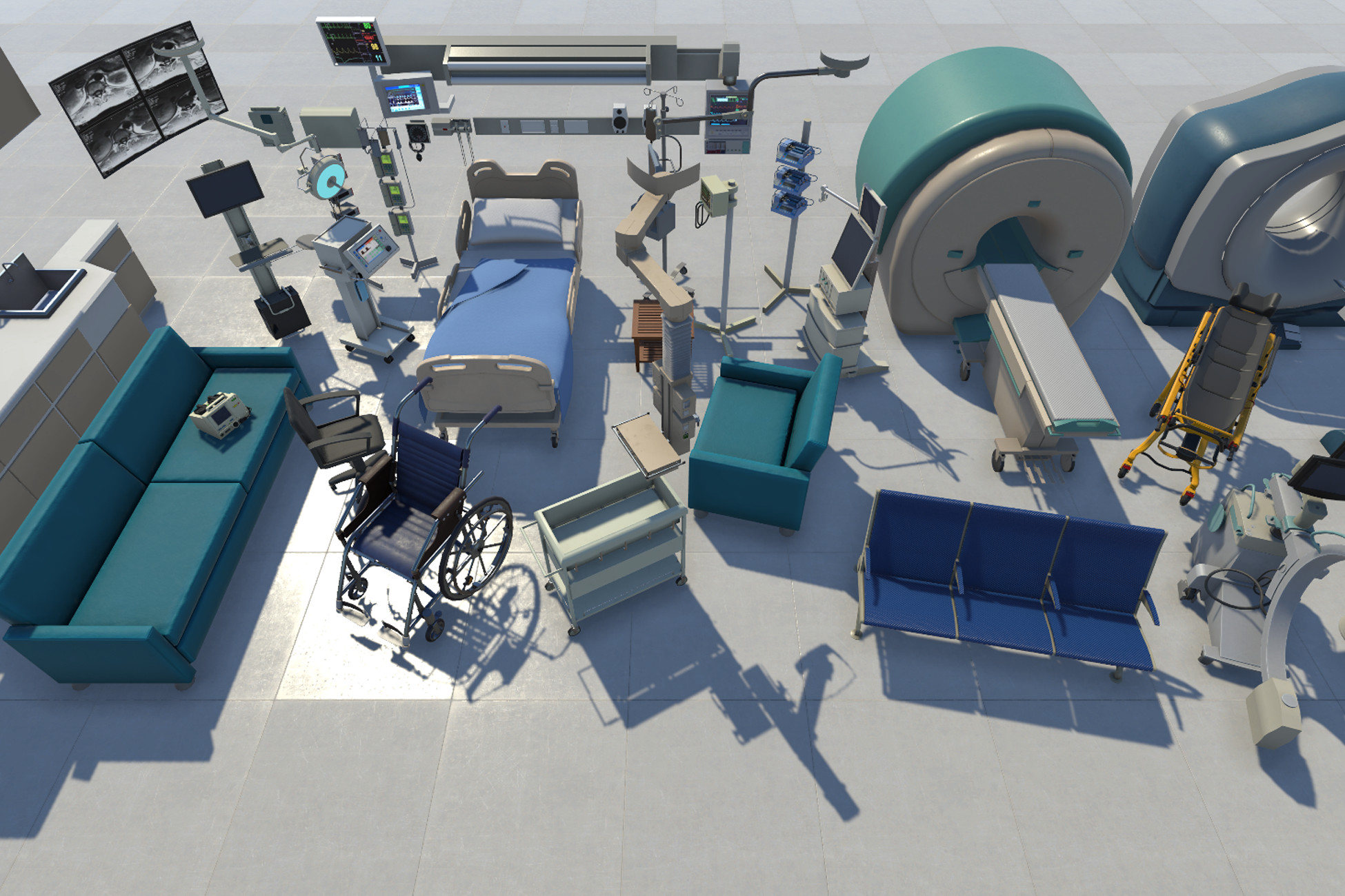 Hospital Room Props | 3D 주변환경 | Unity Asset Store