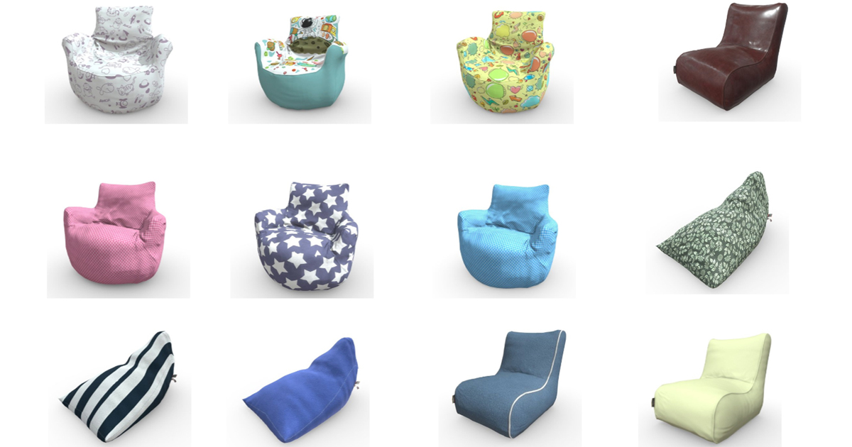 Bean Bag Collection Vol2 | 3D Furniture | Unity Asset Store