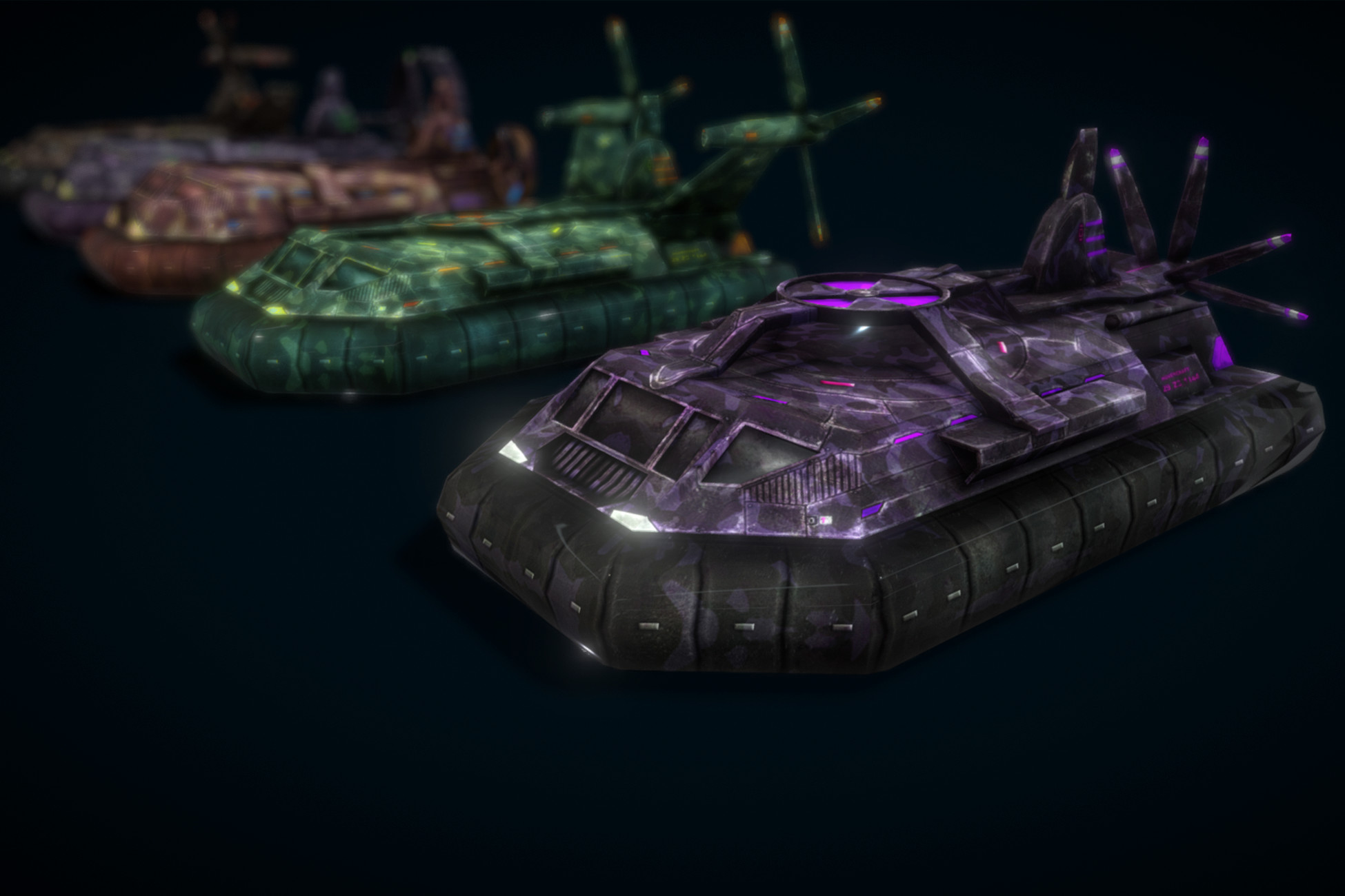 Hovercraft Seal Navy | 3D Sea | Unity Asset Store