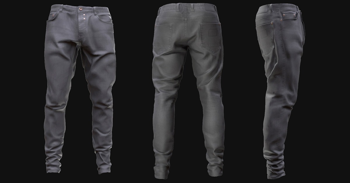 43 Jeans - Male/Female - Rigged Humanoid Skeleton | 3D Characters ...