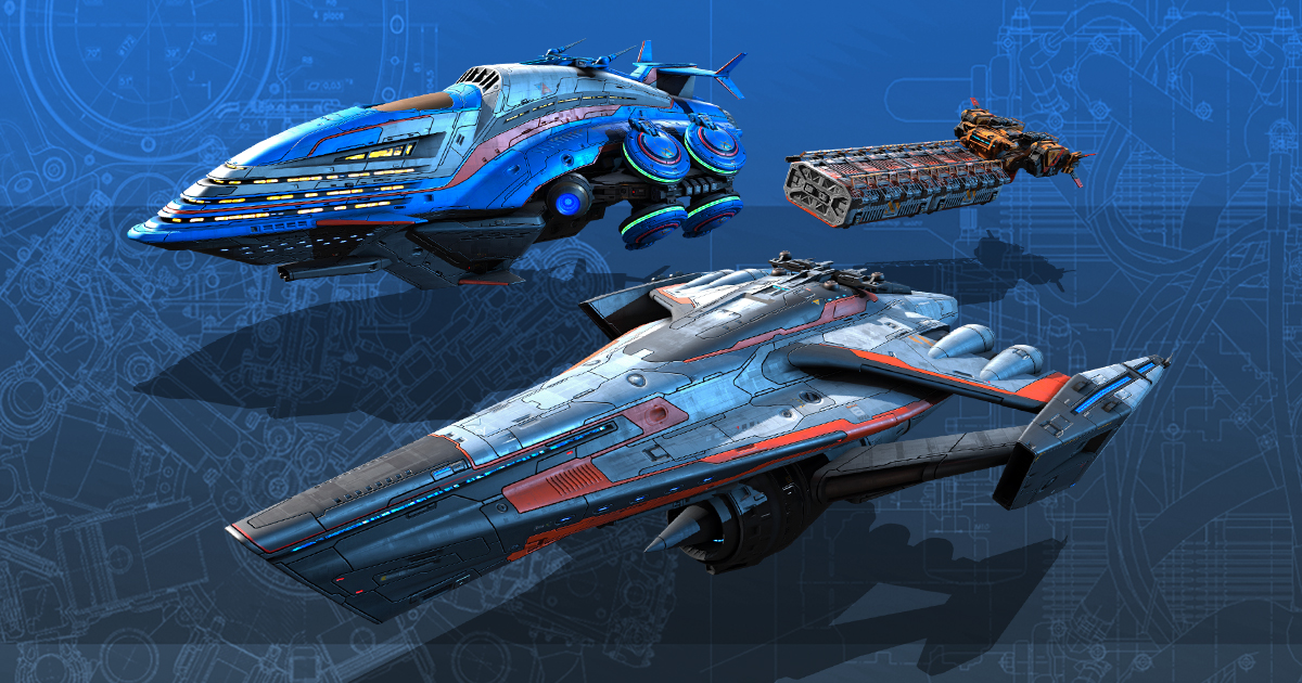 3 Civilian Spaceships | 3D Space | Unity Asset Store