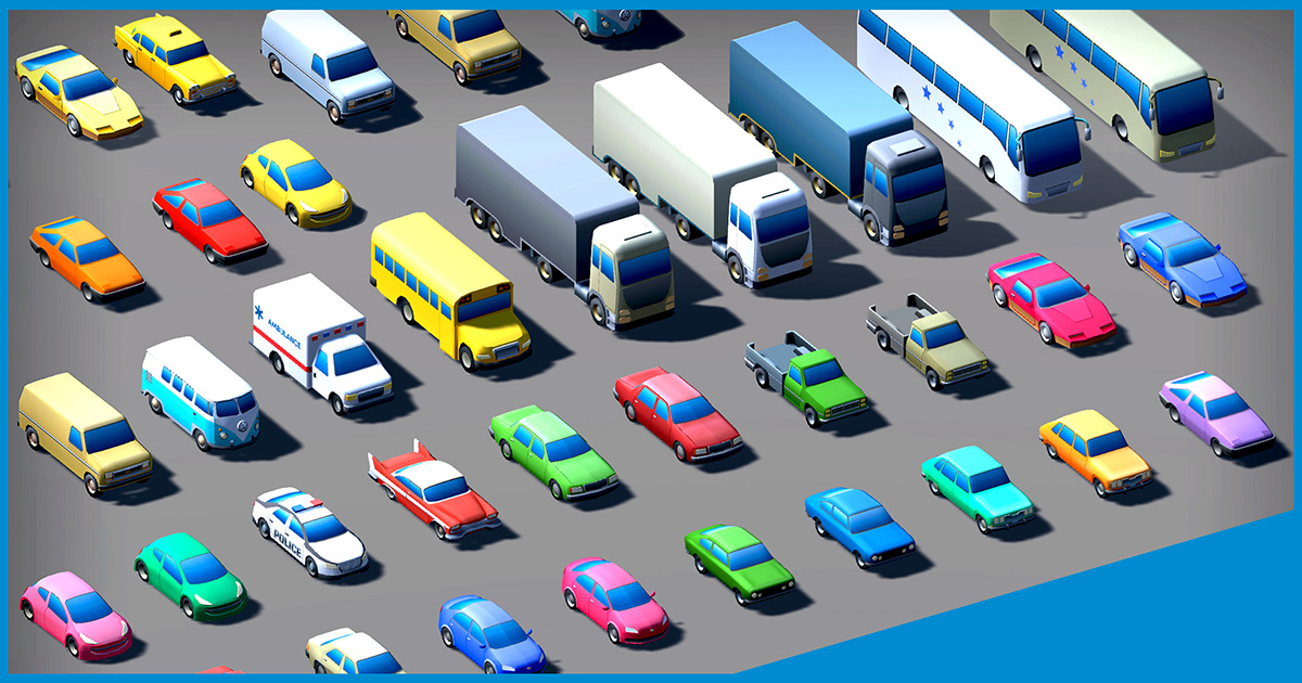 Mobile low poly vehicle | 3D Vehicles | Unity Asset Store