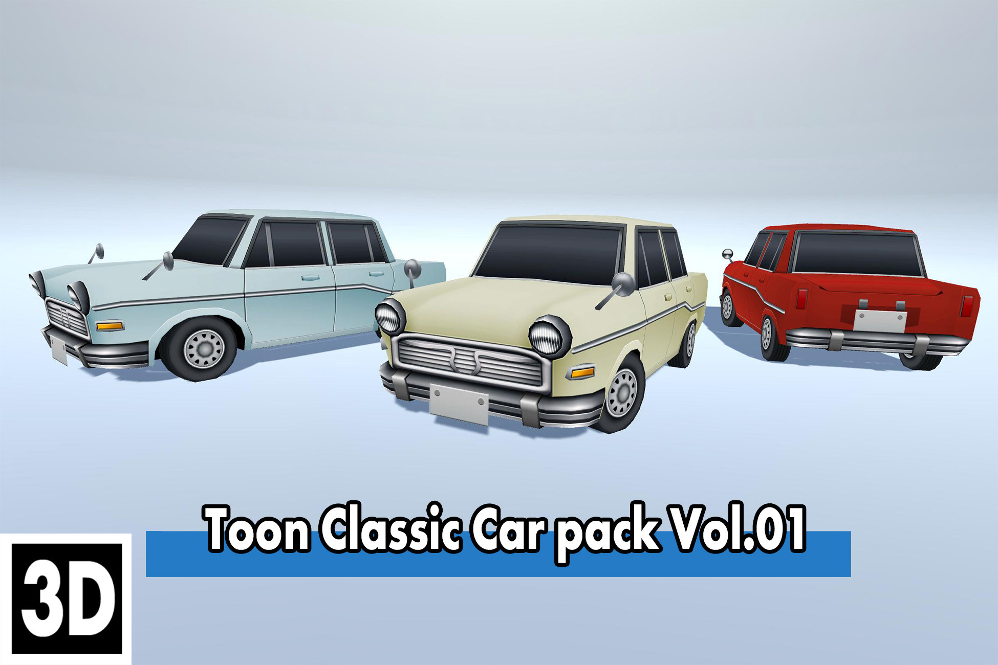 Toon_Classic_Car_pack_Vol.01 | 3D Vehicles | Unity Asset Store