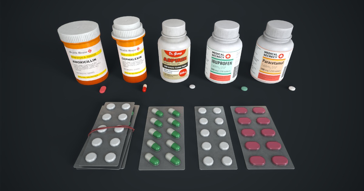 Various pills | 3D Tools | Unity Asset Store